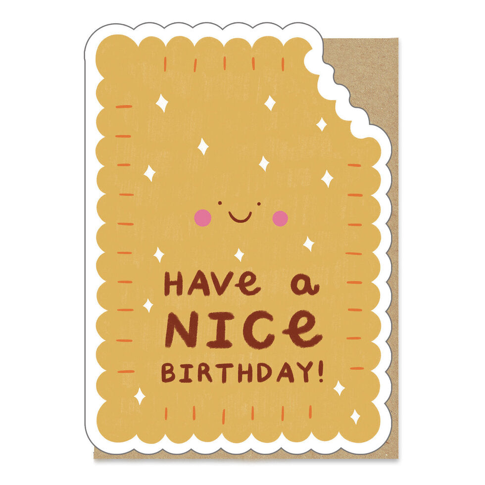 Nice Biscuit Birthday Card – Pencil Me In