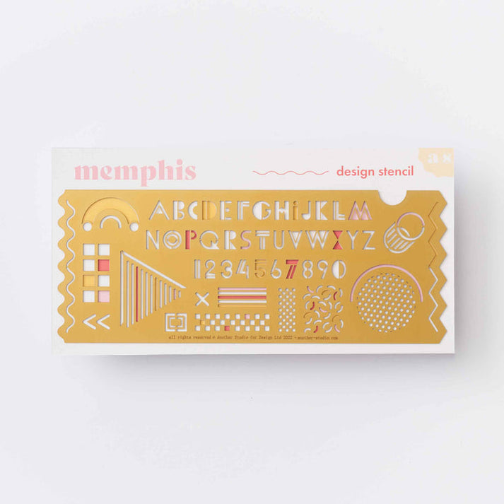 Memphis Design Brass Stencil | Stationery | Pencil Me In