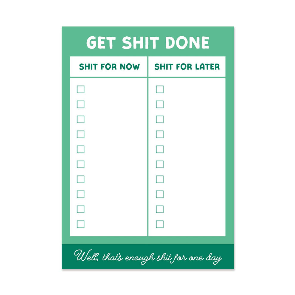 Get Shit Done Pad A6 | Stationery | Pencil Me In